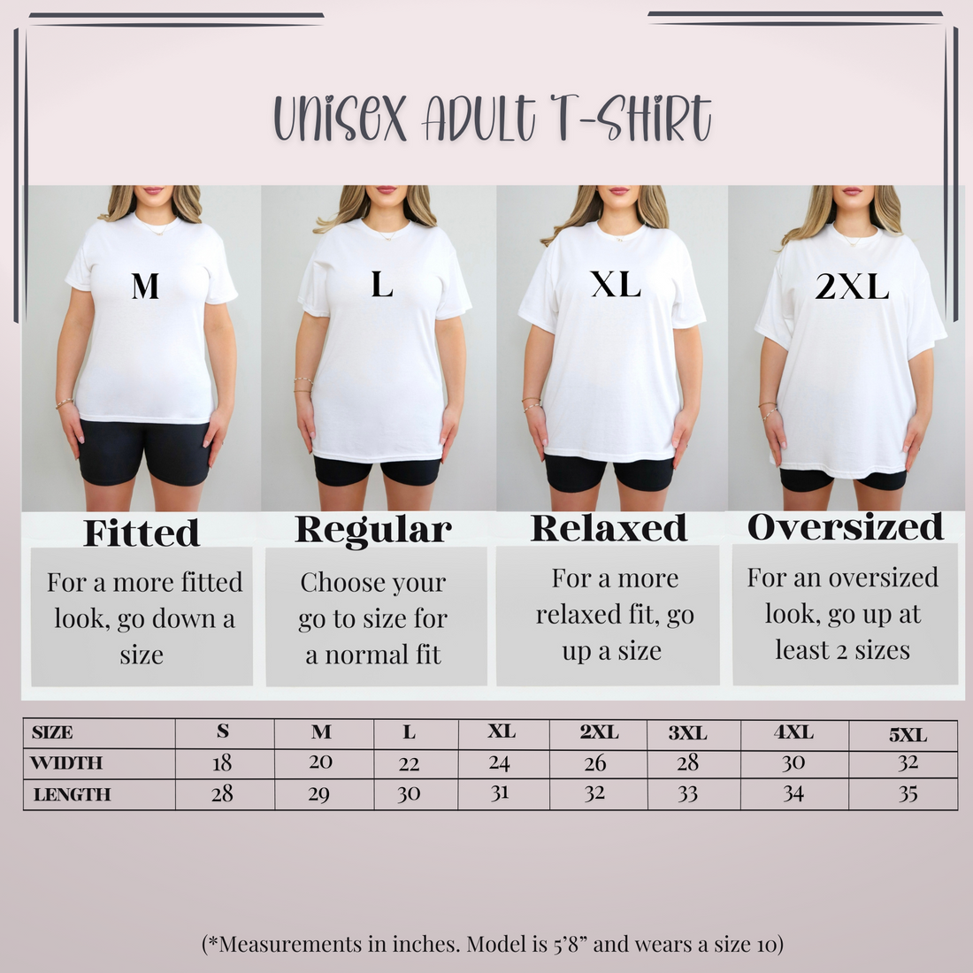 Sizing Guide – Posh & Stick